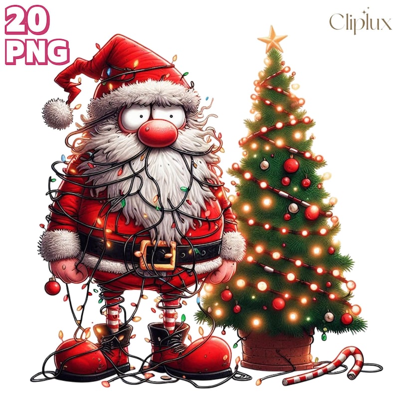 Watercolor Painted Santa - Etsy UK