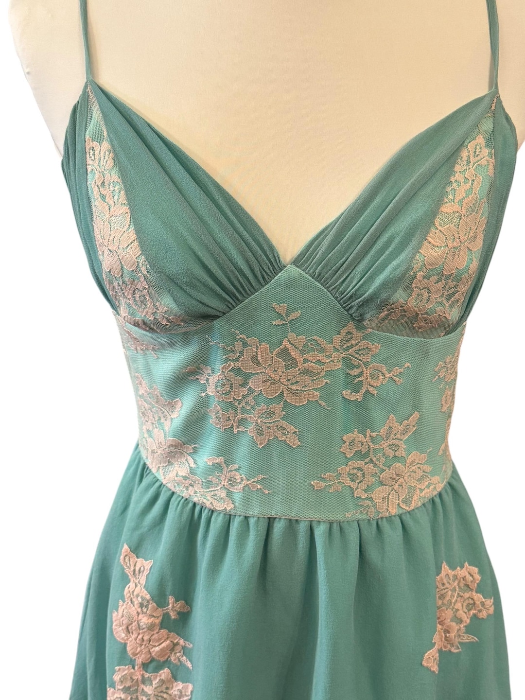 Betsey Johnson Y2K Era Silk 1920s Inspired Dress Lace Gatsby Style ...