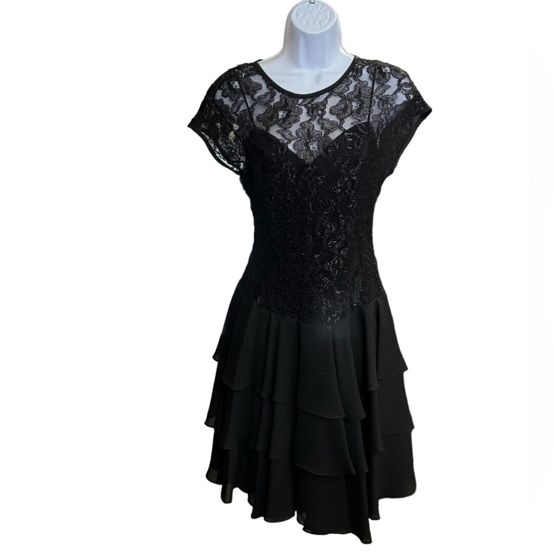 Vintage 90s Party Dress Cottage Core Goth Style - Etsy