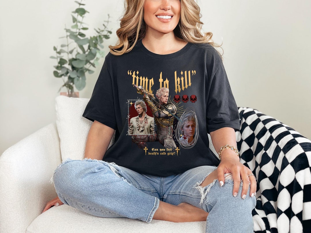 Baldurs Gate 3 Unisex, Astarion T-shirt, BG3 Shirt, Time to Kill, Game ...