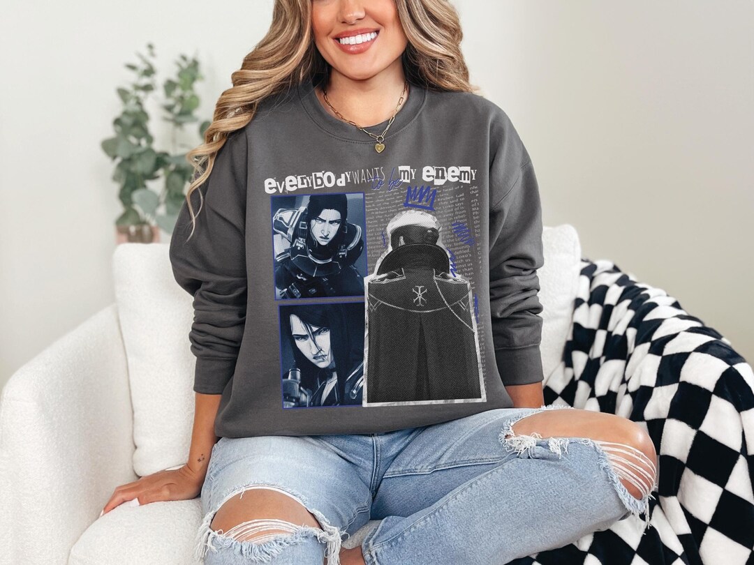 Arcane Caitlyn, Arcane Sweatshirt, Caitlyn Sweatshirt, Caitlyn Kiramman ...