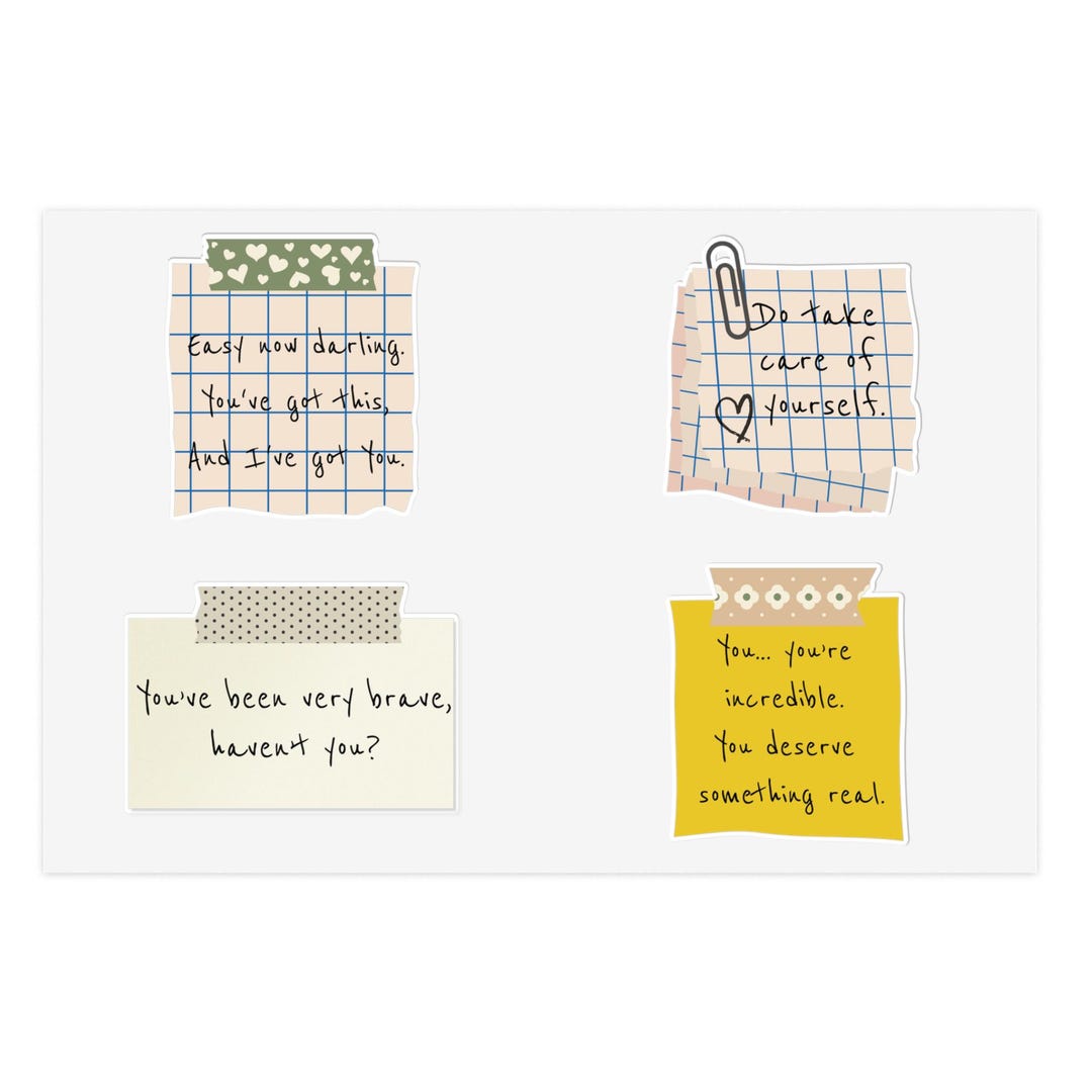 BG3 Stickers, 4x Astarion Quotes Sticker Pack, Inspirational Quote ...