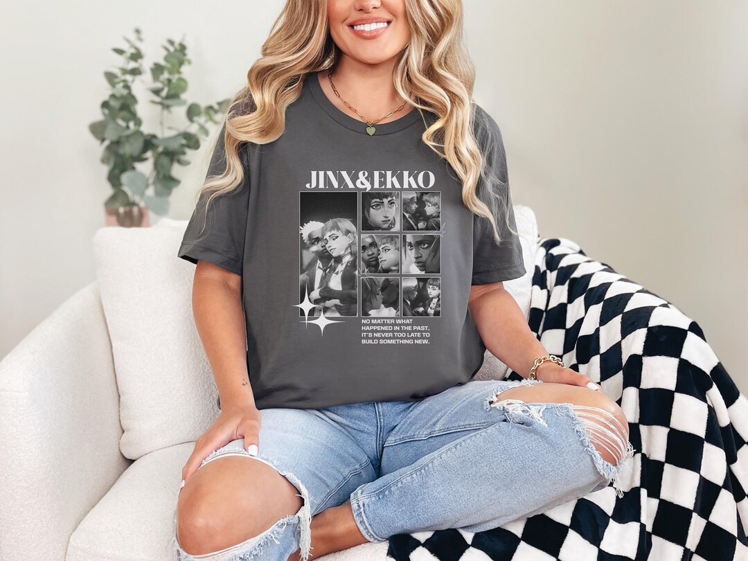 Arcane Shirt, Arcane Jinx and Ekko T-shirt, Timebomb, League of Legends ...