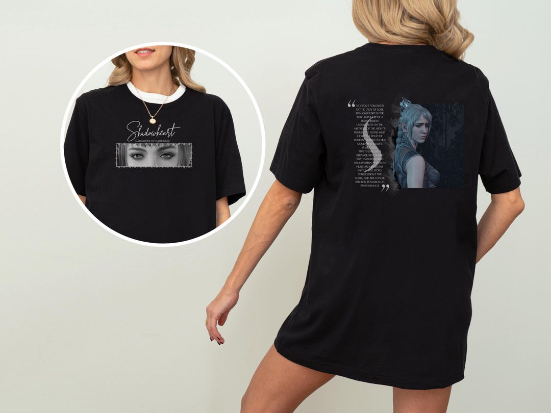2 Sided Shadowheart Baldurs Gate 3 Shirt, Shadowheart BG3, Shadowheart ...
