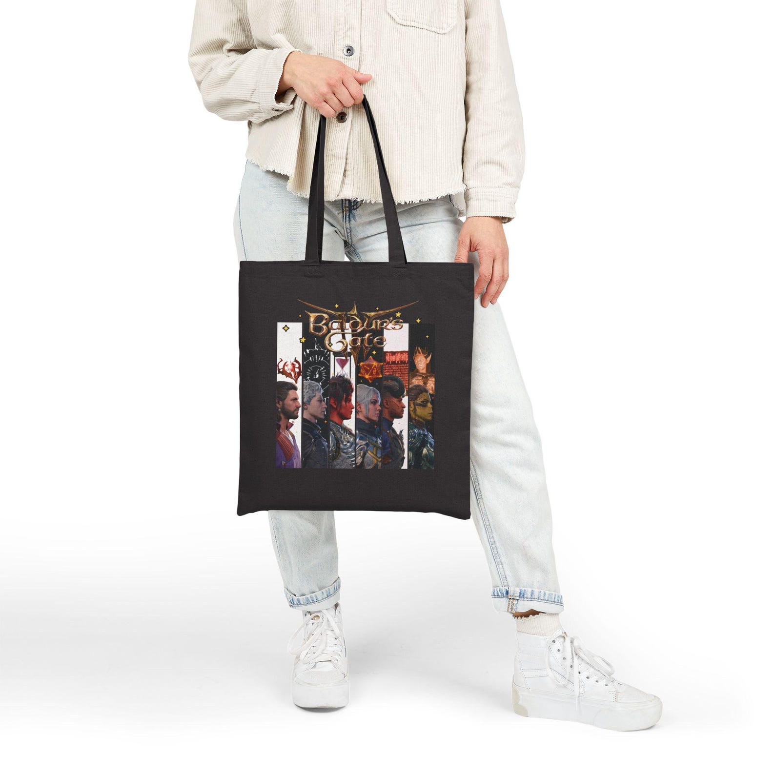 Baldur's Gate 3 Tote Bag: BG3 Characters, 100% Cotton Canvas - Etsy
