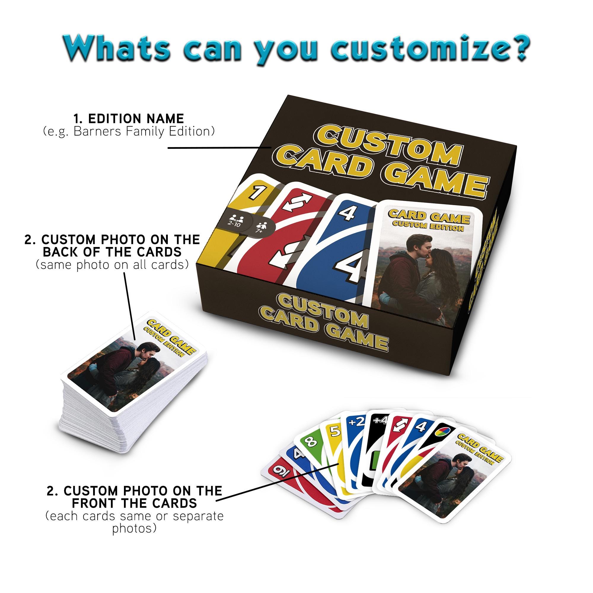Custom Card Game, Custom Games, Custom Card Games, Personalized Card ...