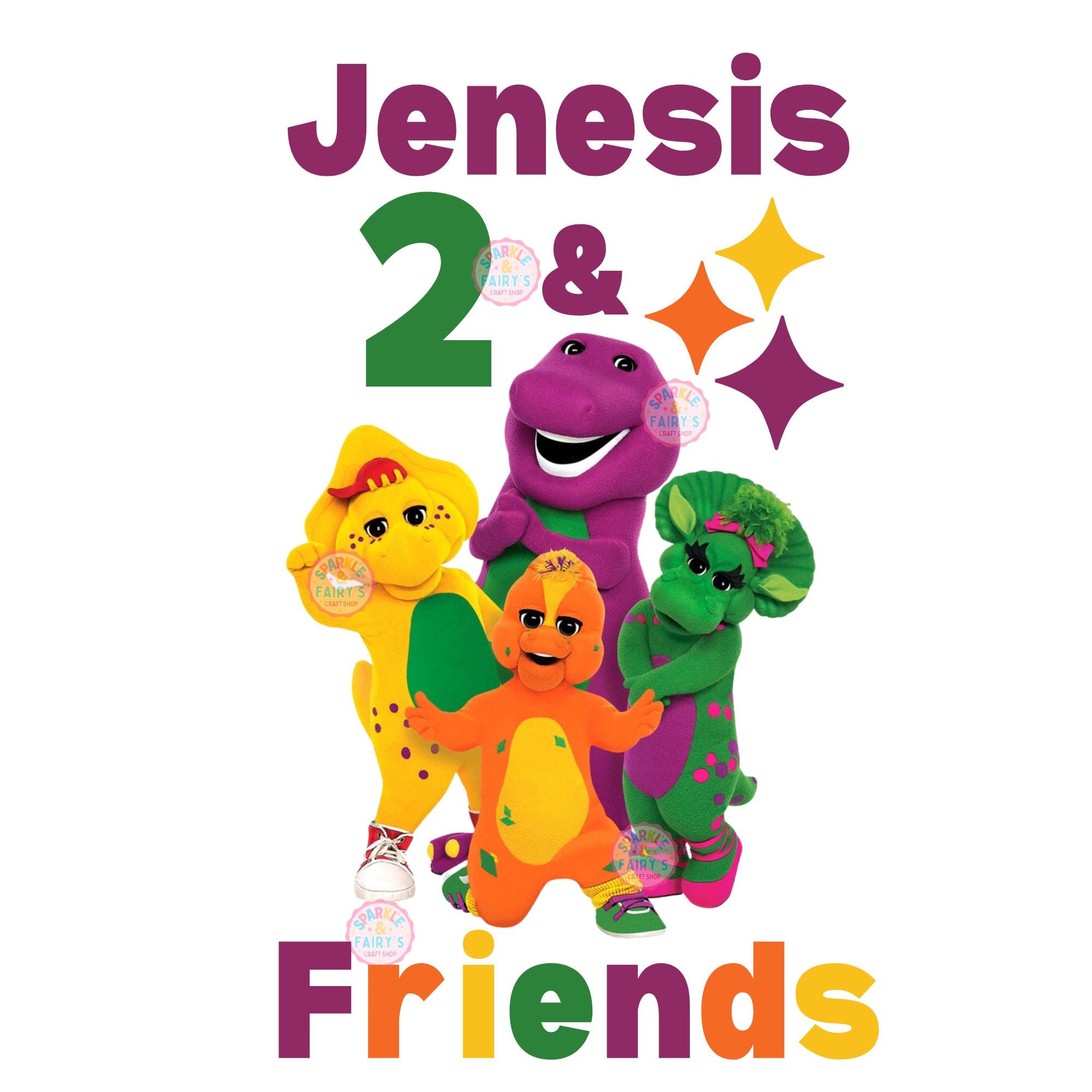 Barney Birthday Party Printables: Custom Shirt Template (digital ...