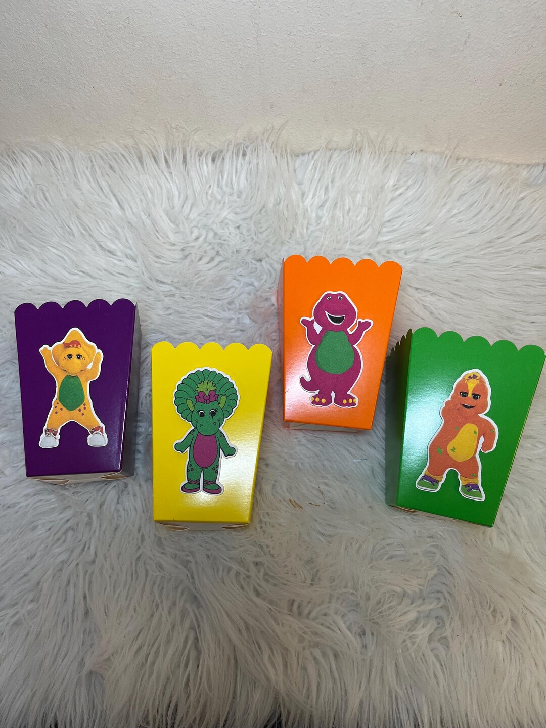Mini Barney Popcorn Boxes, Treat Boxes - Etsy
