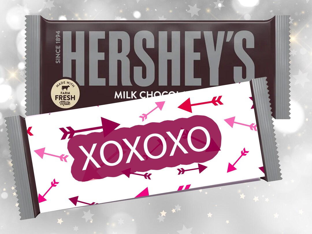 XOXOXOX Printable Valentine’s Day Candy Bar Wrapper – Diy Wrapper ...