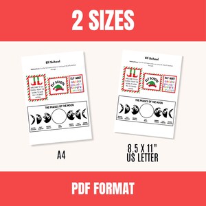 Elf Moon Phases Props, Printable Elf Moon Phases Scene, Funny Elf Ideas ...