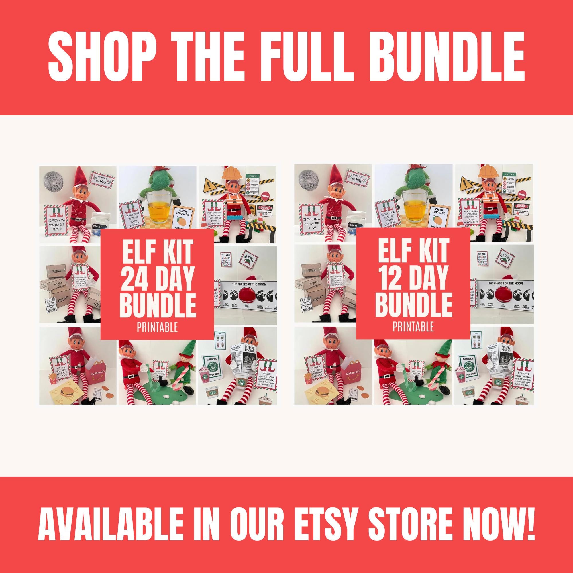 Elf Grocery Shopping Props, Printable Food Shopping Scene, Funny Elf ...