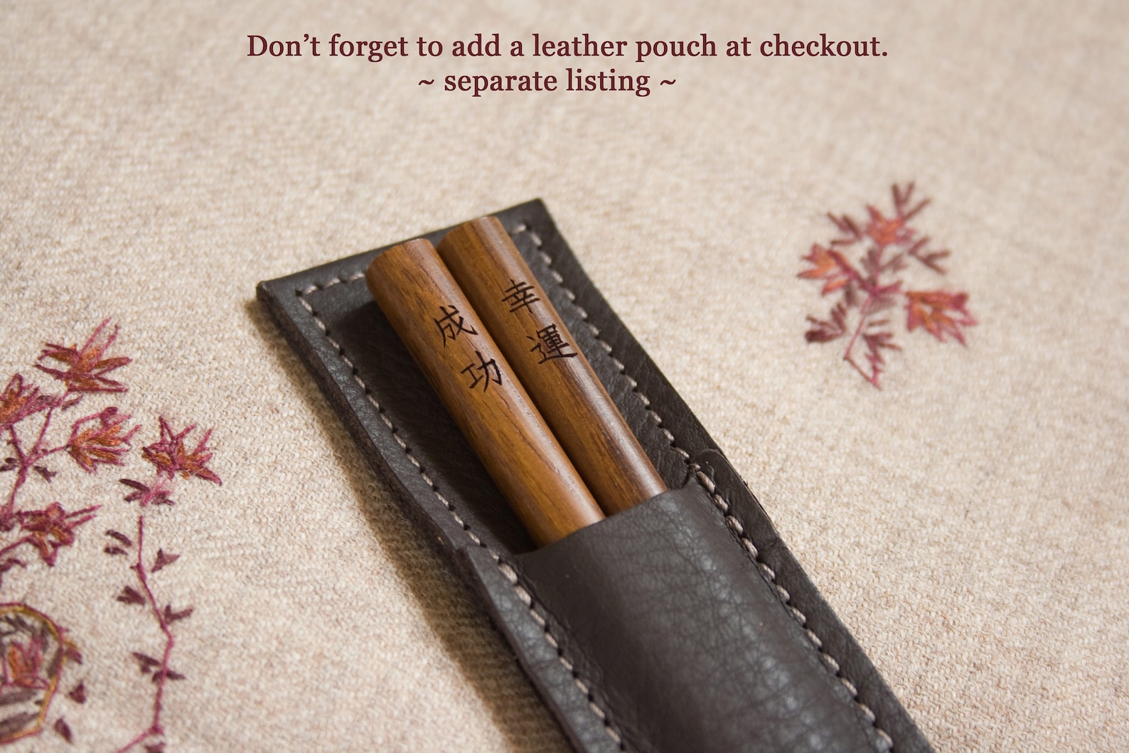 Vintage Chopsticks + Personalized Engraving ***pouch Not Included*** - Etsy