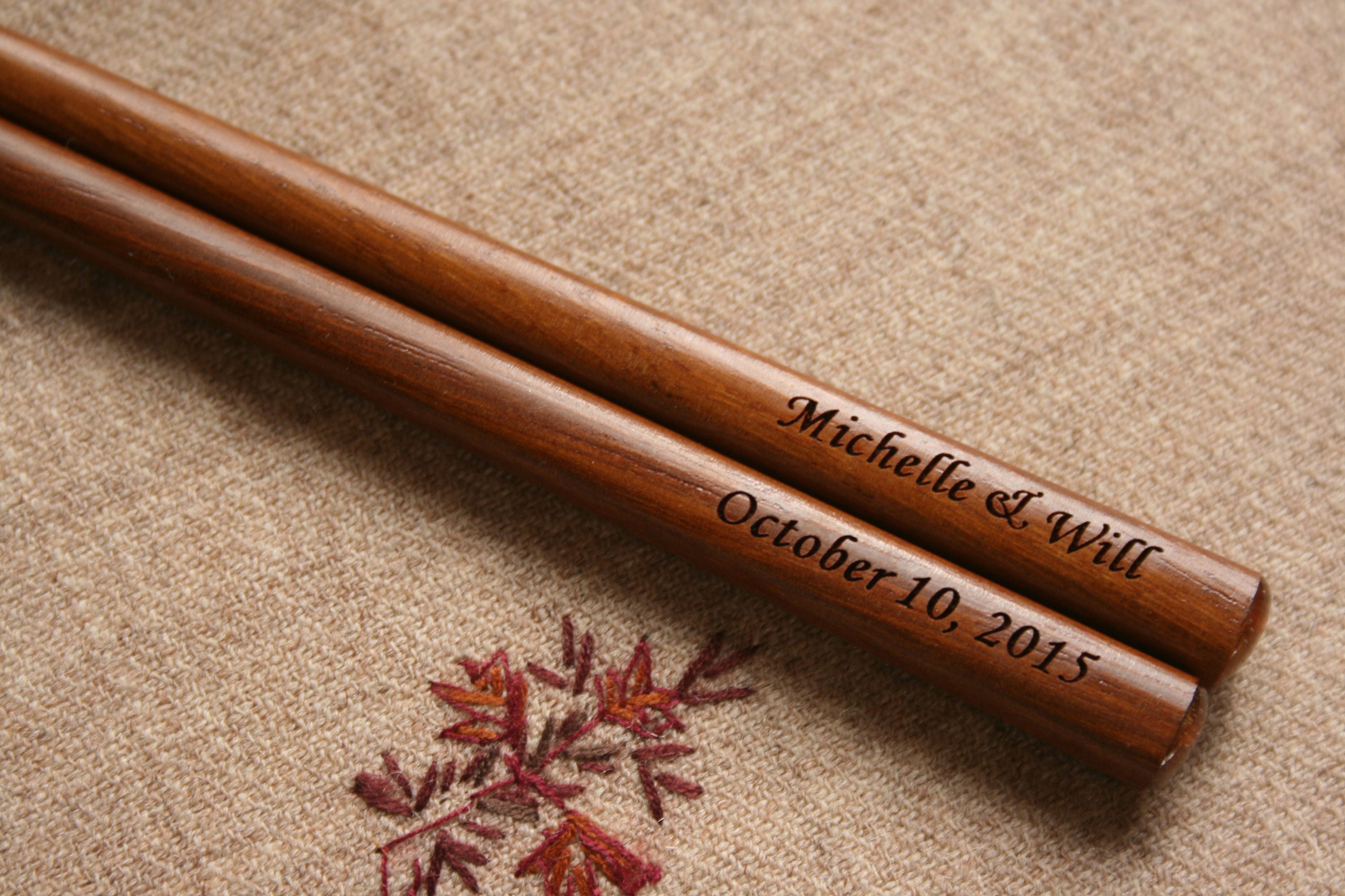 Custom Chopsticks Beautiful Fine Wood | Etsy