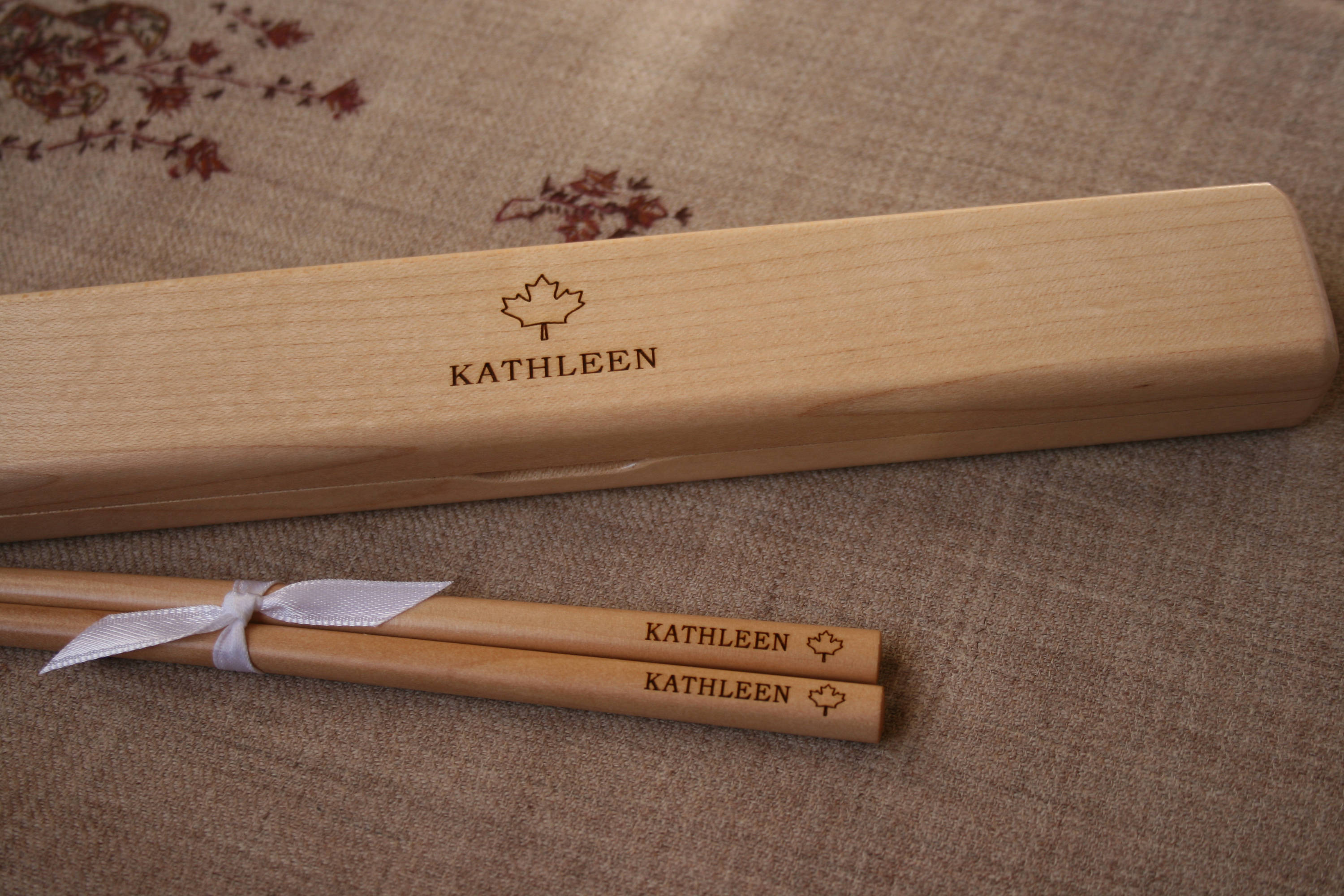 Customized Chopstick Box Set With Your Personalized Message - Etsy UK