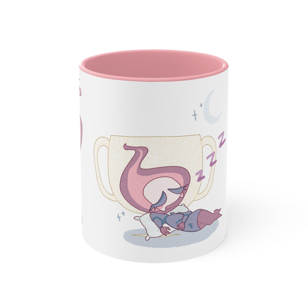 CHIBI Trophy Pink Inside Mug sleeping Trophy - Etsy