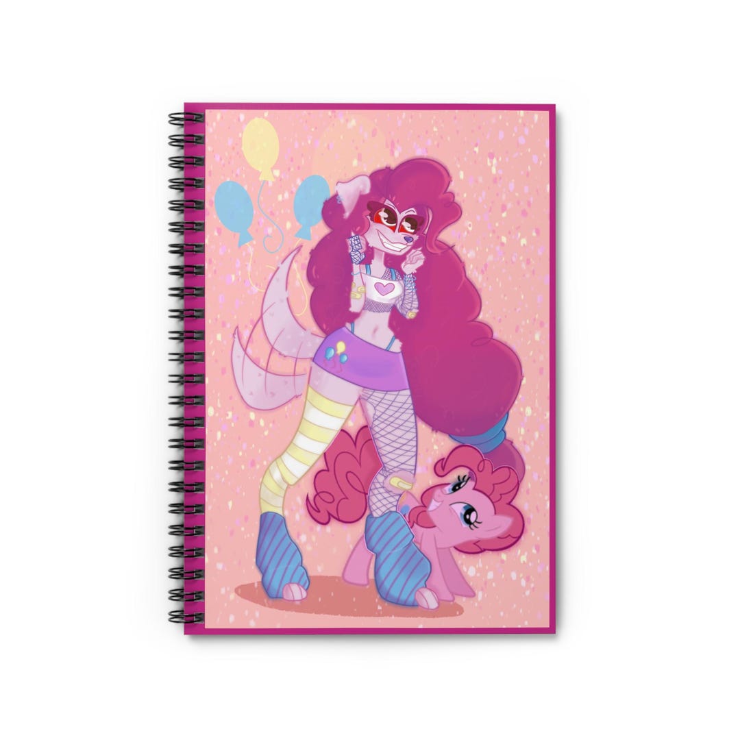 Spiral Notebook Ruled Line Pinkie Pie Pony From My Little Pony Inspired ...