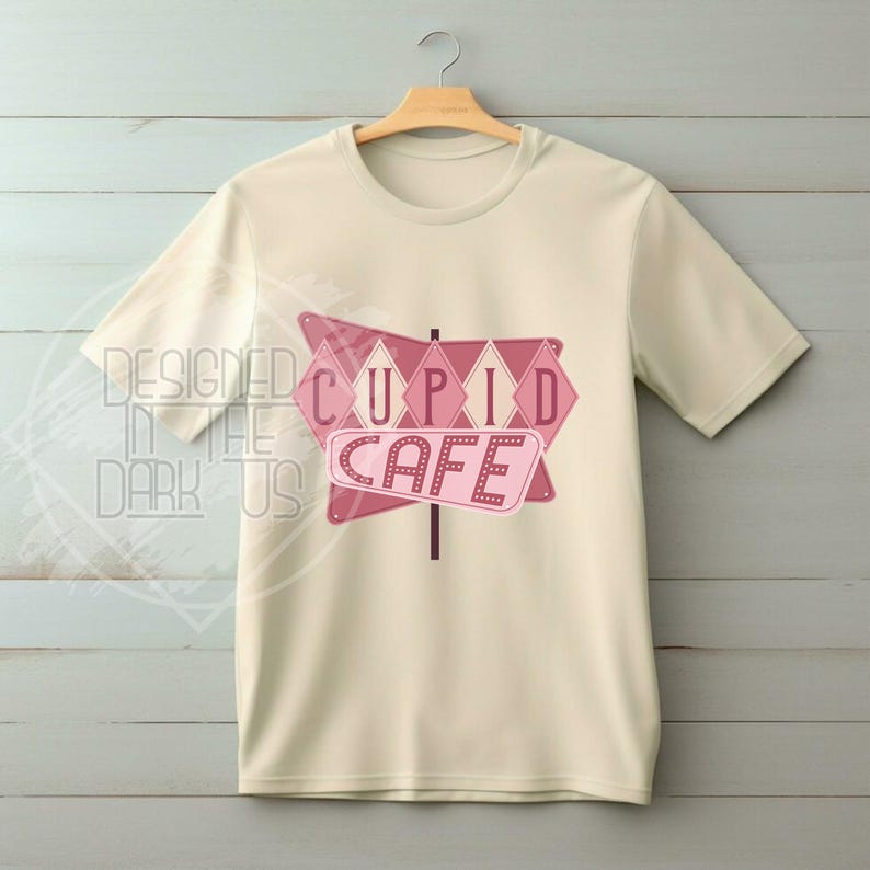Cupid Cafe Sign Valentines Day Png, Svg, Pdf, Jpg, Eps Mid Century ...