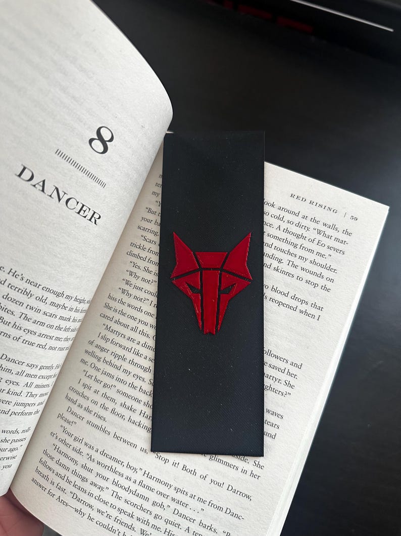 Red Rising Howlers Symbol 3D Printed Bookmark Sci-fi Book Lover Gift ...