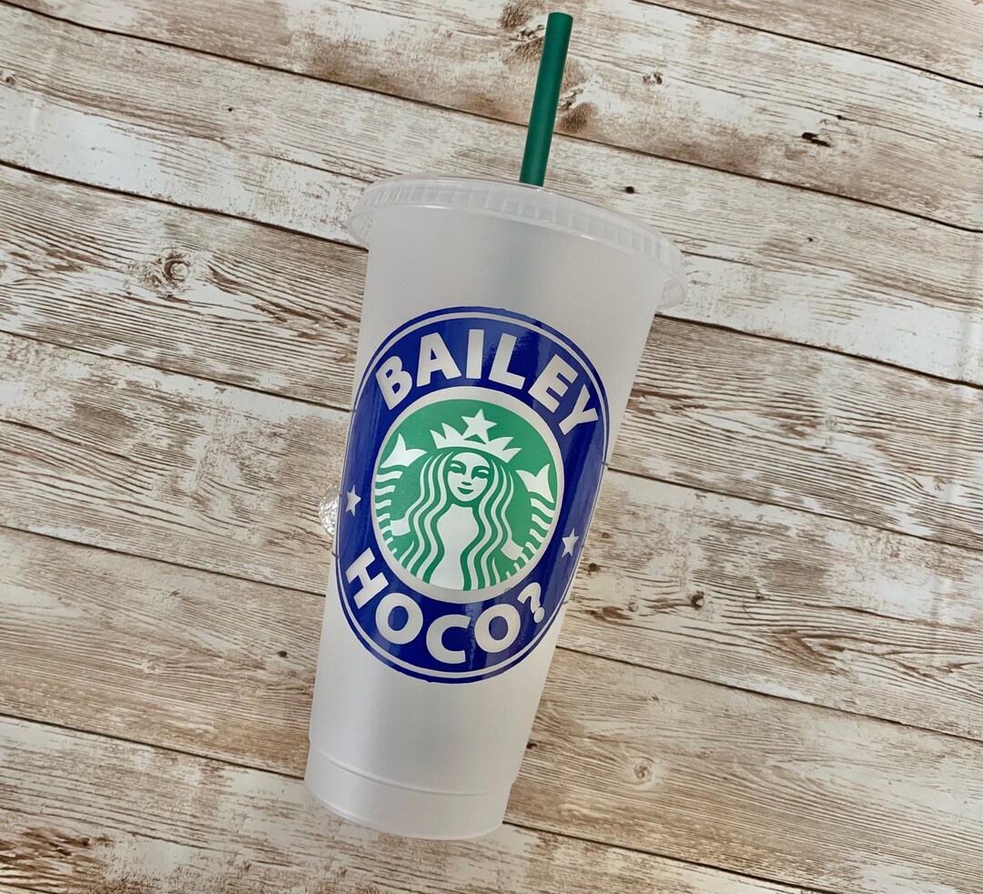 Homecoming Proposal | HOCO Personalized Starbucks Cold Cup, Reusable ...