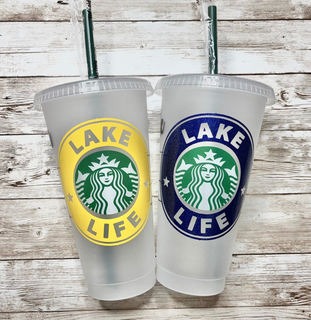 Lake Life | Personalized Starbucks Cold Cup, Reusable Plastic Beverage ...