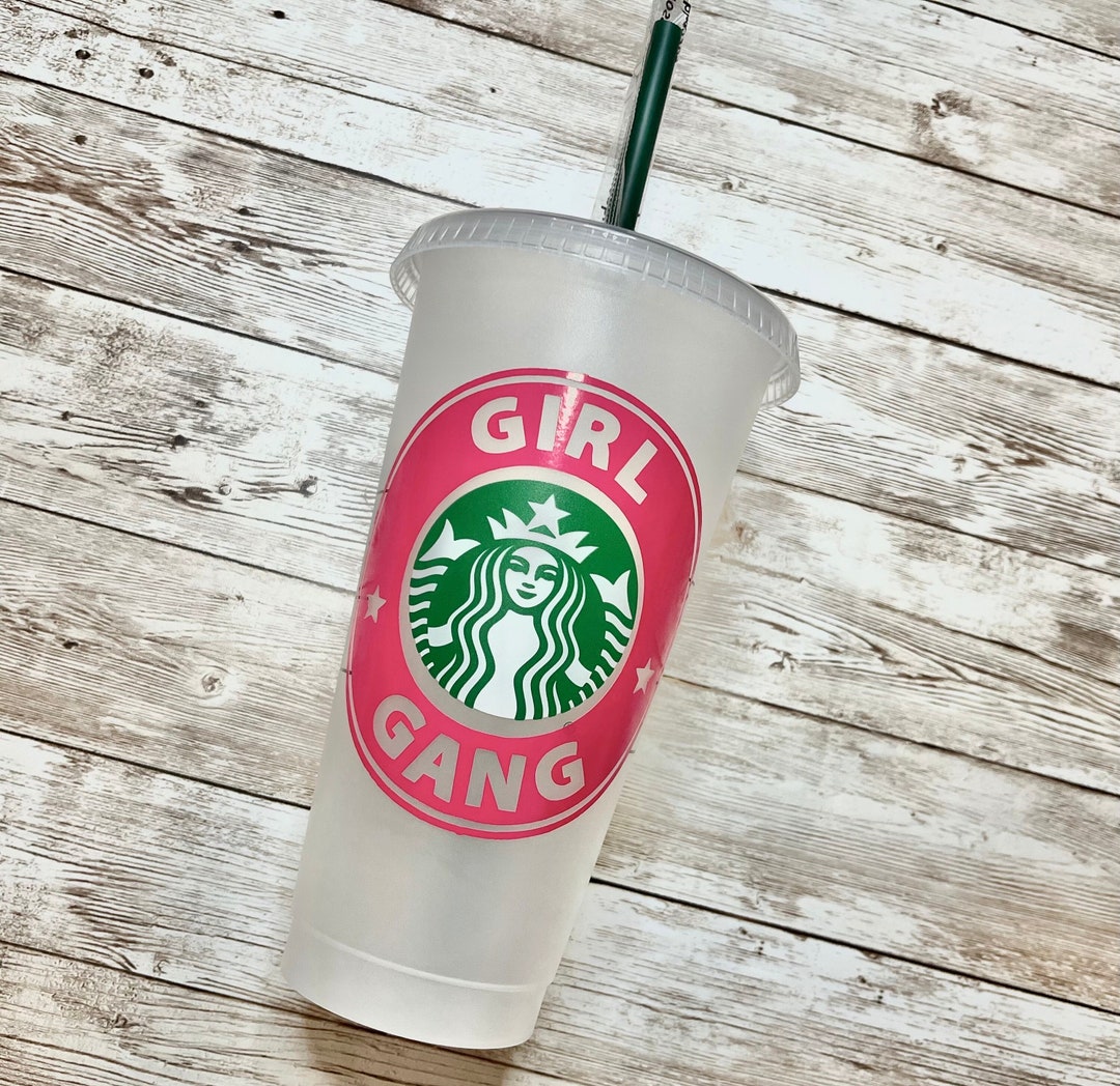 Girl Gang Personalized Starbucks Cold Cup Reusable Plastic - Etsy