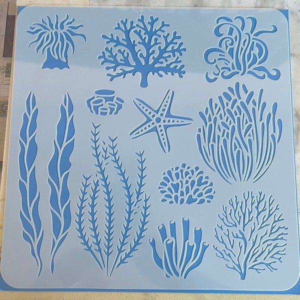 Sea Life Stencils - Etsy
