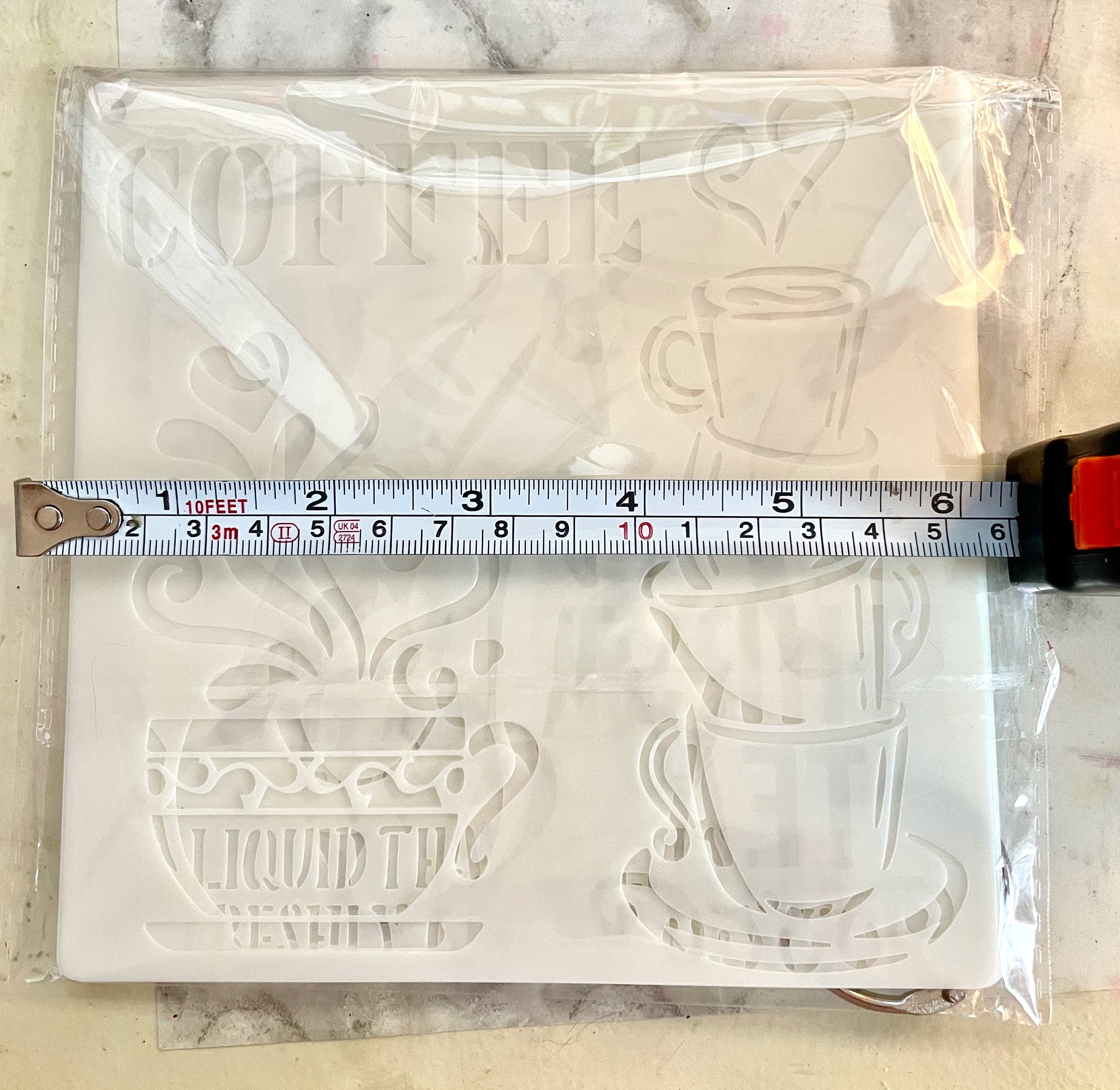 9 Reusable Cafe Theme Stencils Coffee Bar Cafe Kitchen Wall Stencils ...