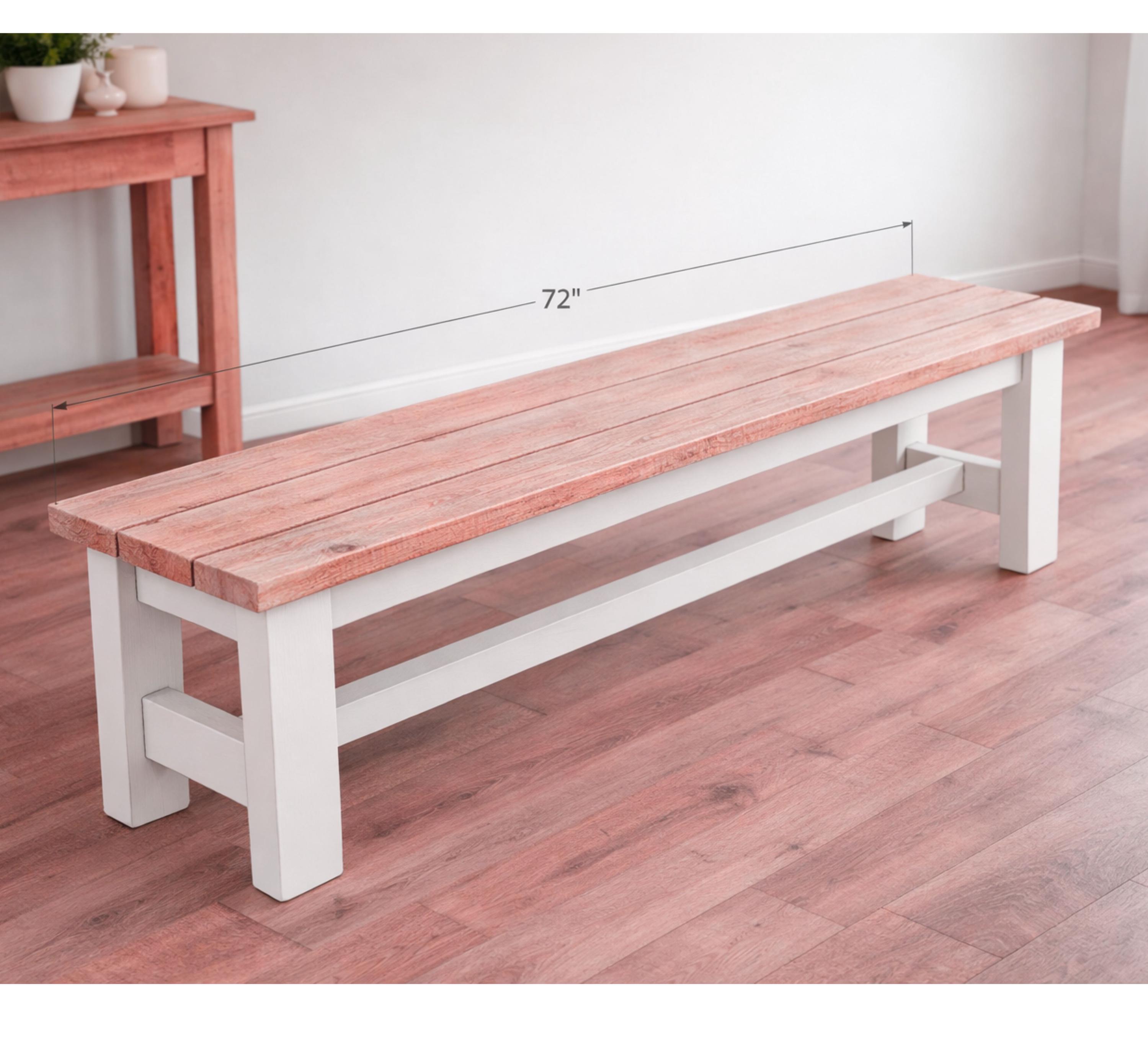 Beginner Farmhouse Table & Bench PDF Plans | Printable Woodworking ...