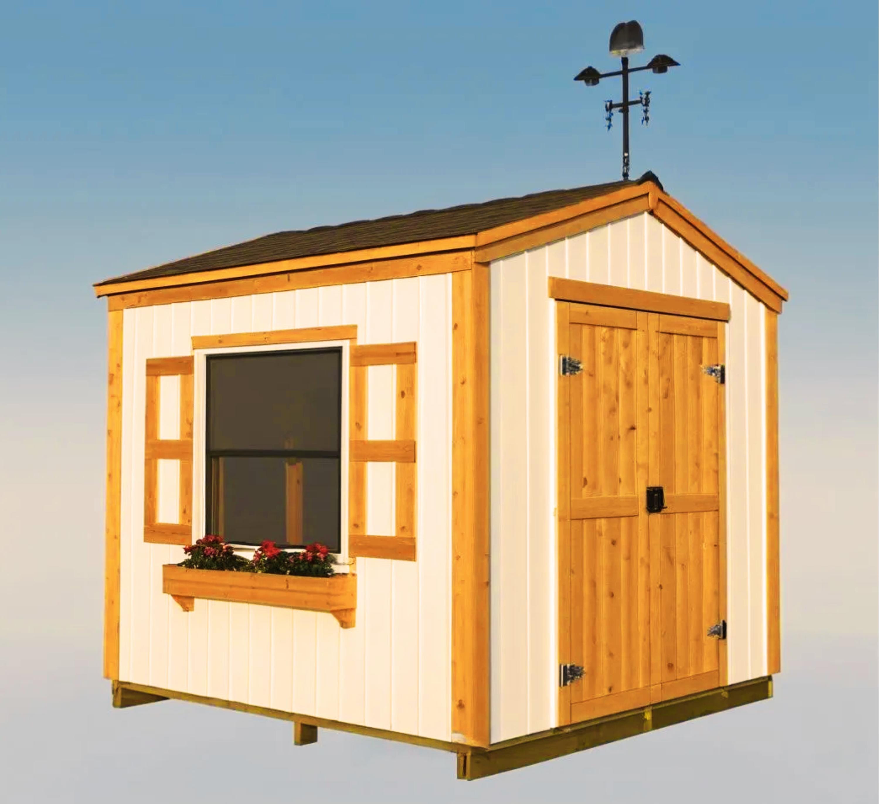 DIY 8x8 Lean-to Shed Plans PDF – Backyard Wooden Storage Shed Blueprint ...