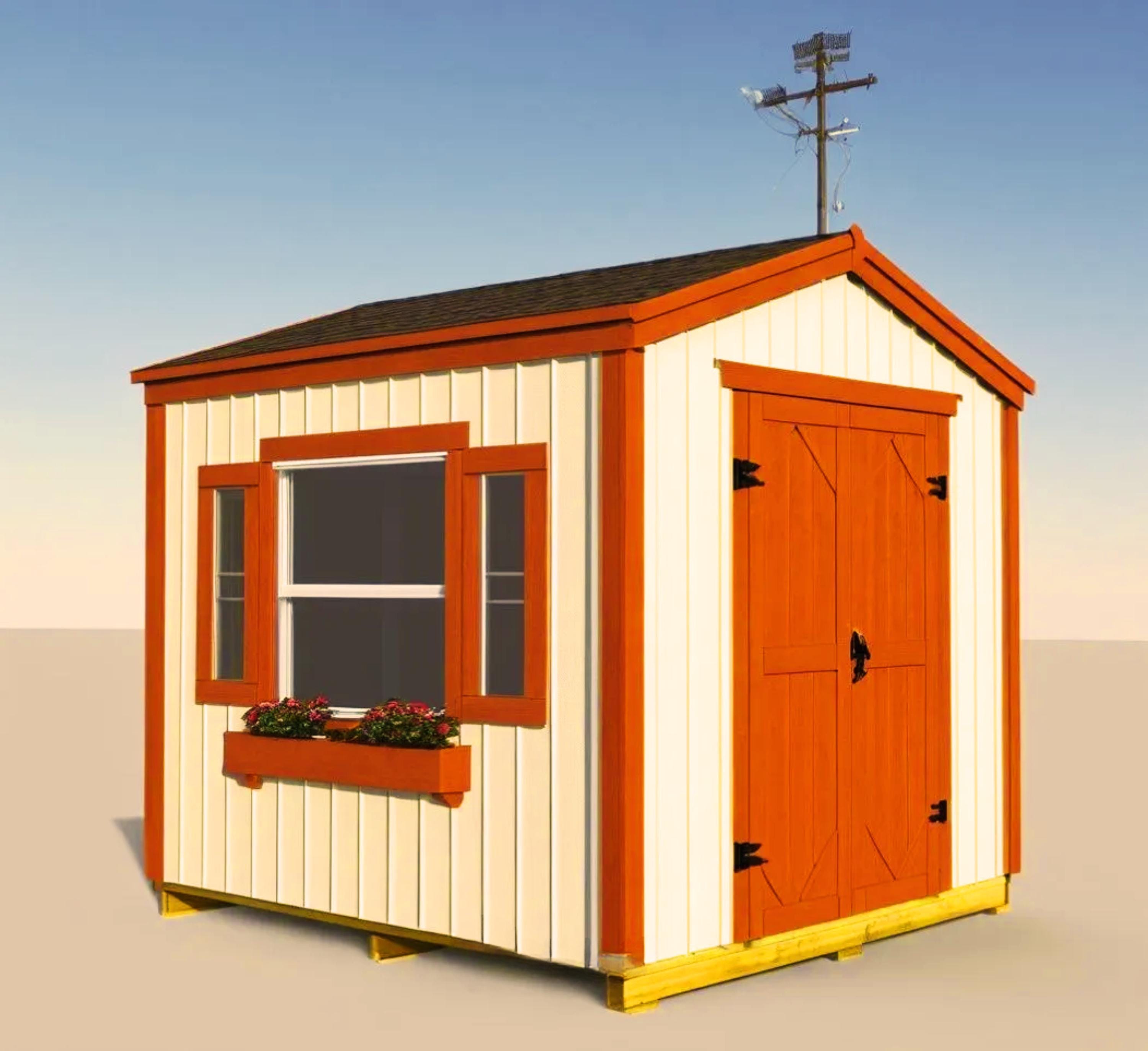 DIY 8x8 Lean-to Shed Plans PDF – Backyard Wooden Storage Shed Blueprint ...