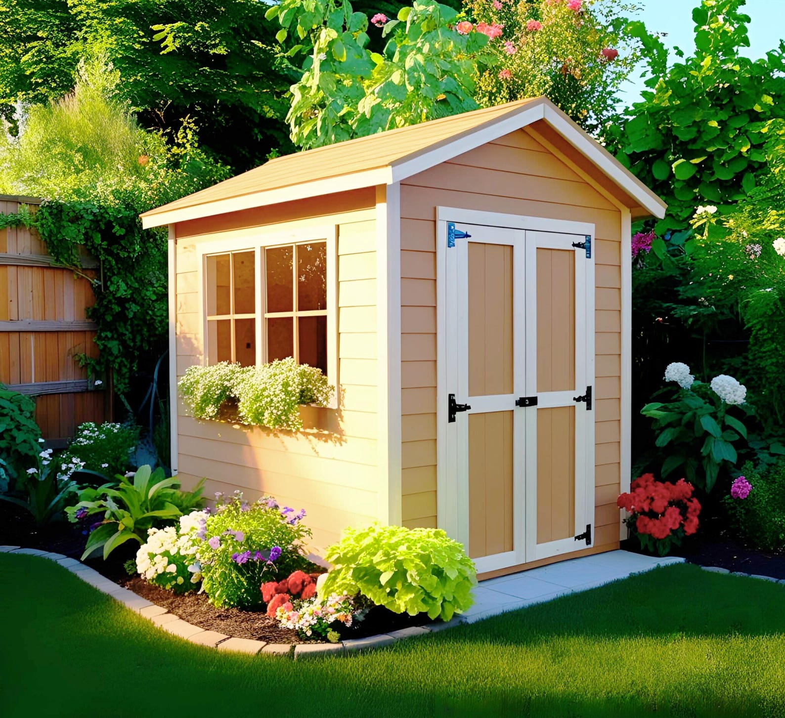 DIY 8x8 Lean-to Shed Plans PDF – Backyard Wooden Storage Shed Blueprint ...