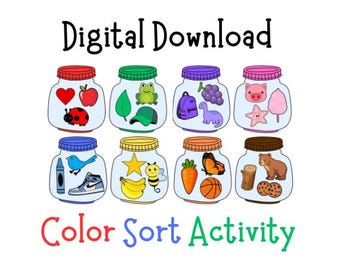 Color Matching Toddler Activity | Digital Download | Fun Learning ...
