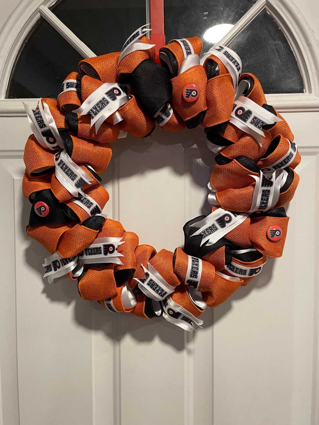 Philadelphia Flyers Wreath / Flyers Decor / Flyers Wall Decor / Indoor ...