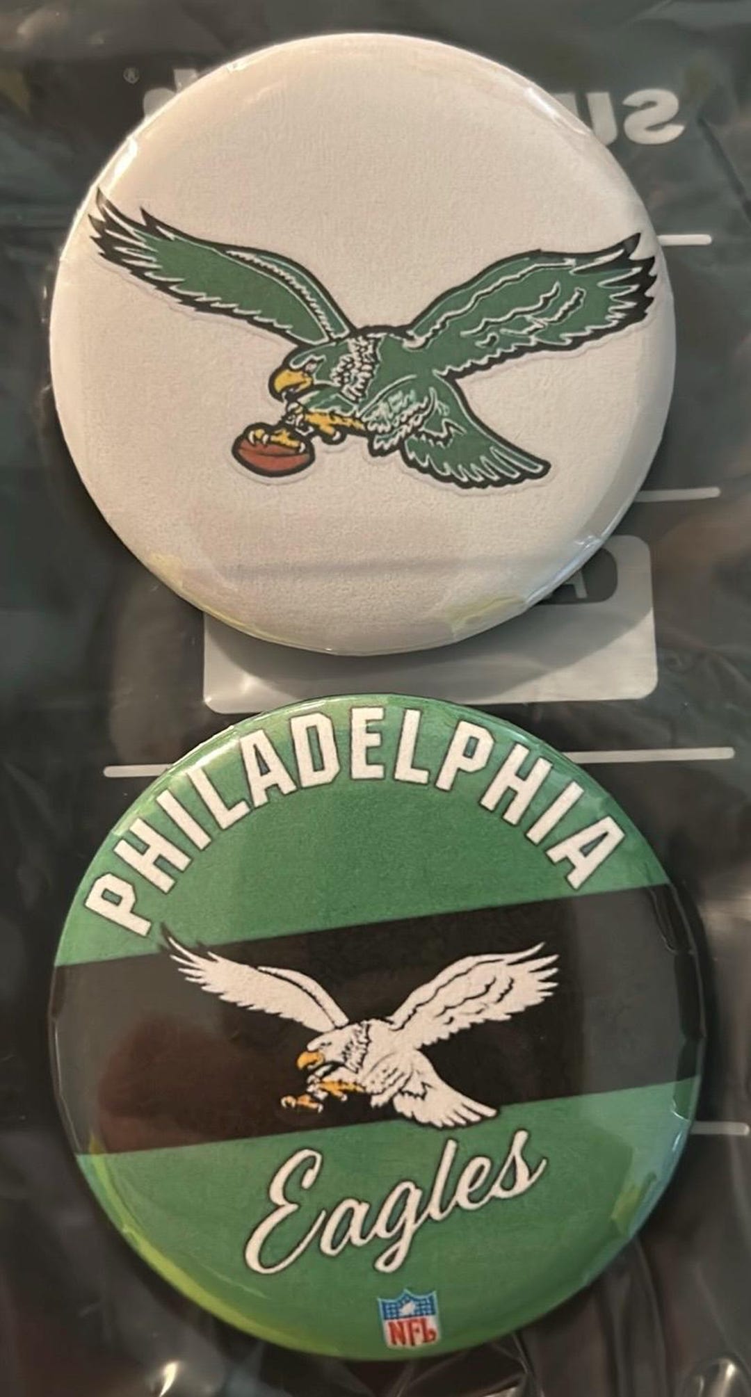 Two Retro Style Eagles Inspired Pins / Philadelphia Eagles Super Bowl ...