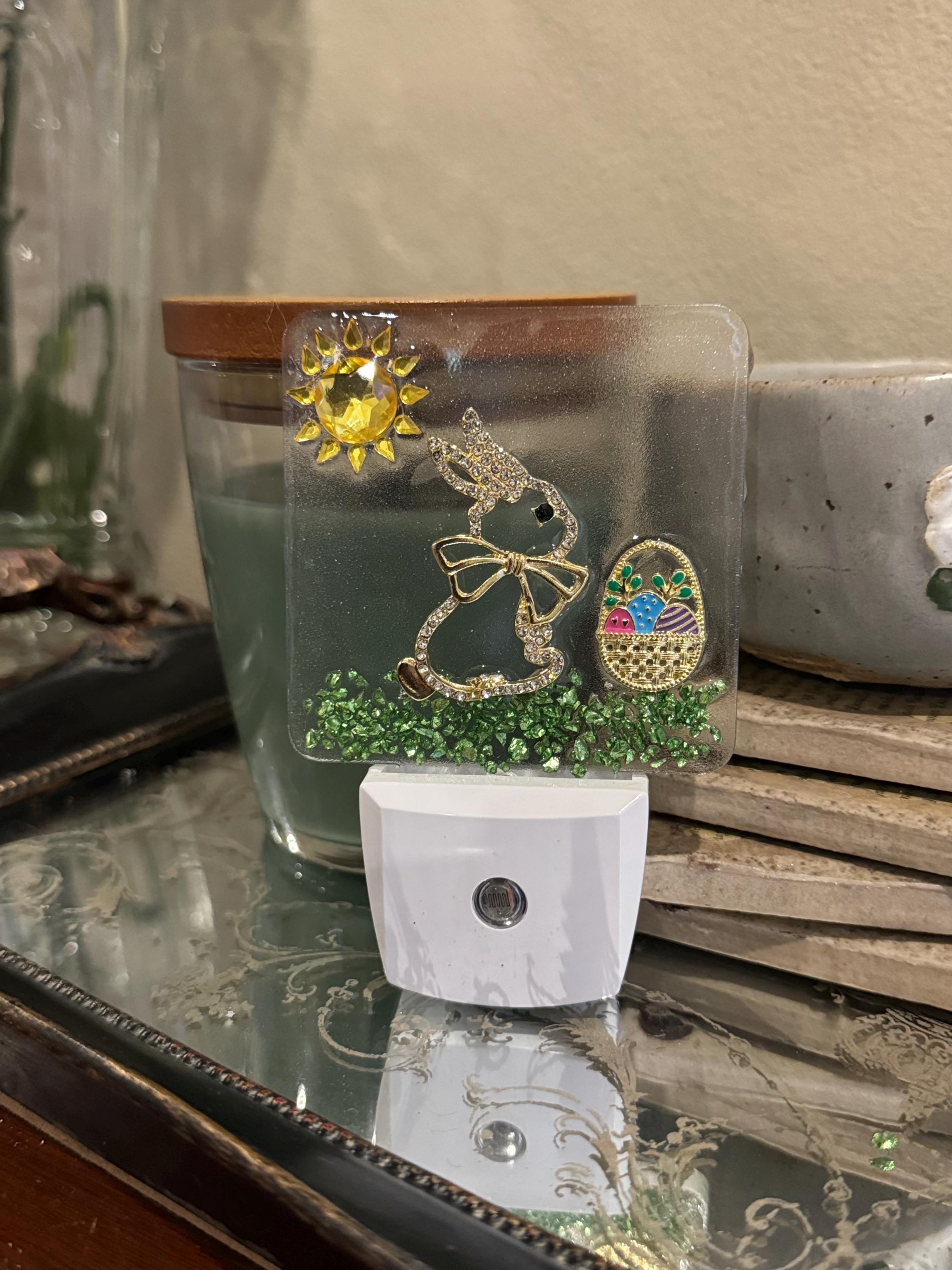 Easter Bunny 3D Night Light, Nightlight, Resin, Dusk to Dawn, LED, Gift ...
