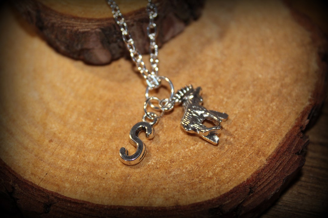 Sam Letter Initial Moose SPN Charm Pendant Necklace - Etsy
