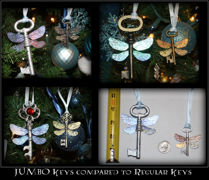 JUMBO Flying Winged Key Themed Ornament - Etsy