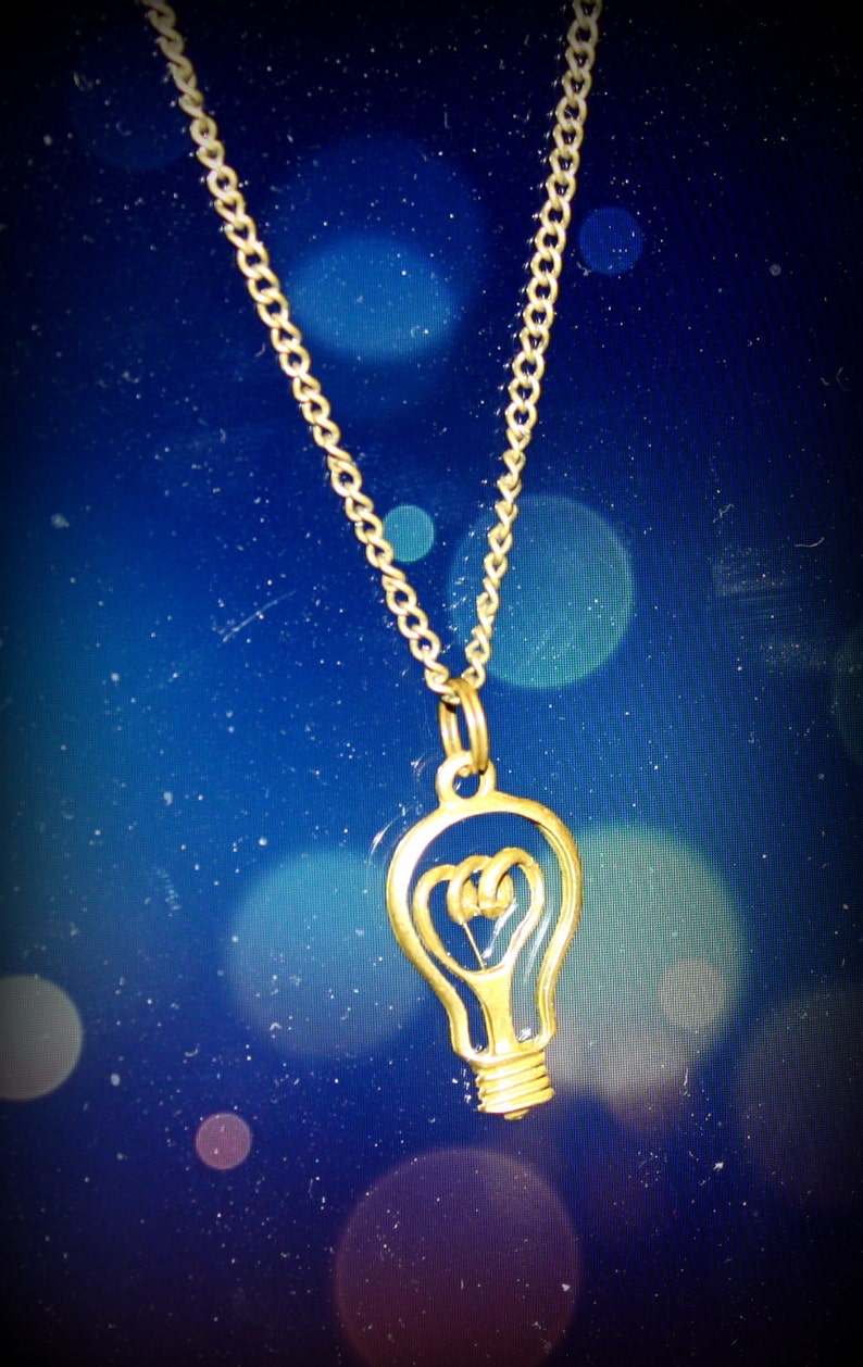 Adorable Lightbulb Necklace 'lights Will Guide You Home...' - Etsy