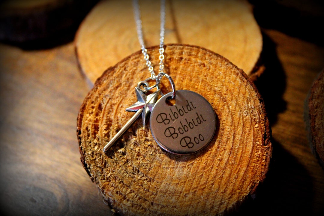 Fairy Tale Inspired 'bibbidi Bobbidi Boo' Magic Wand Charm Pendant ...