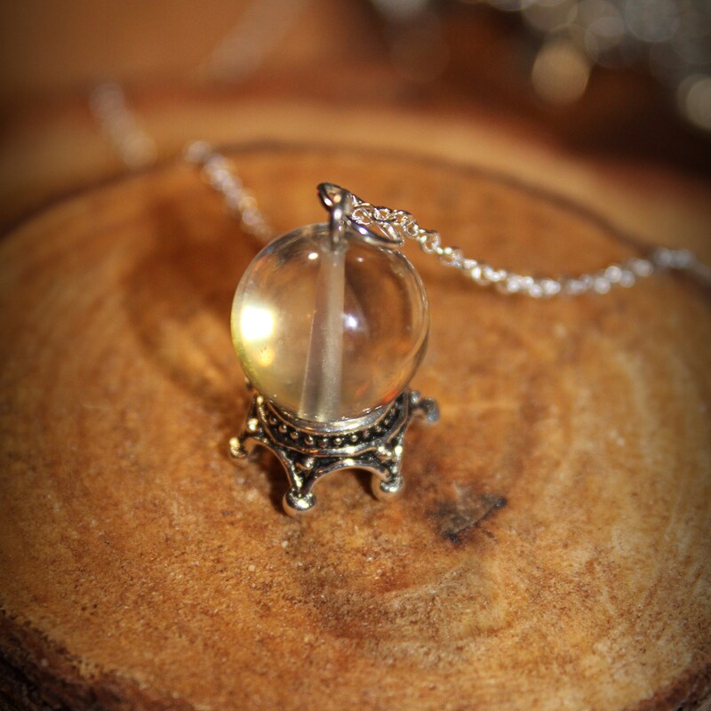Crystal Ball Charm - Etsy
