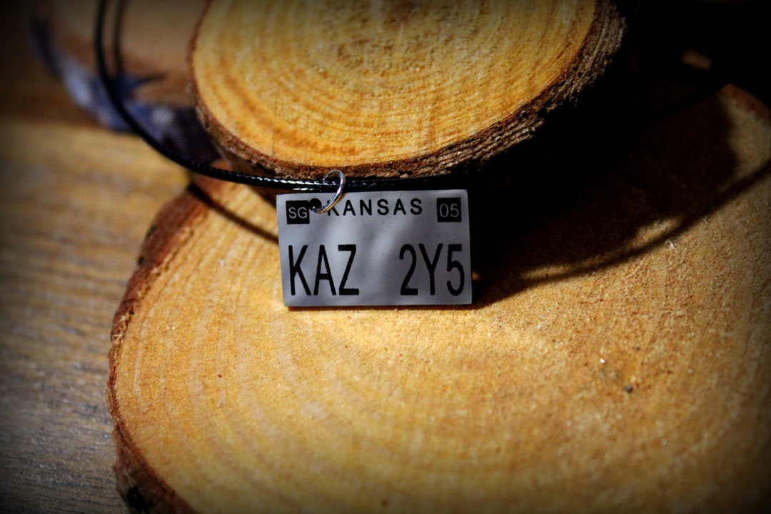 KAZ 2Y5 Chevy Impala License Plate SPN Inspired Charm Pendant Necklace ...