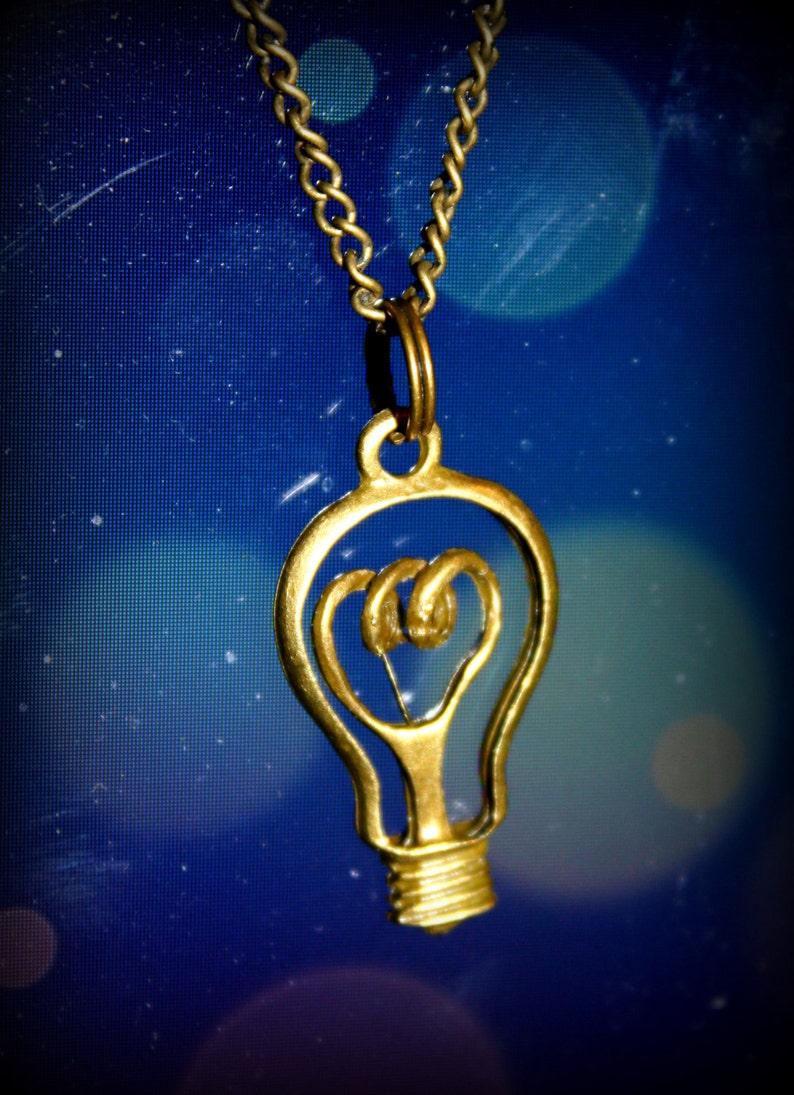 Adorable Lightbulb Necklace 'lights Will Guide You Home...' - Etsy