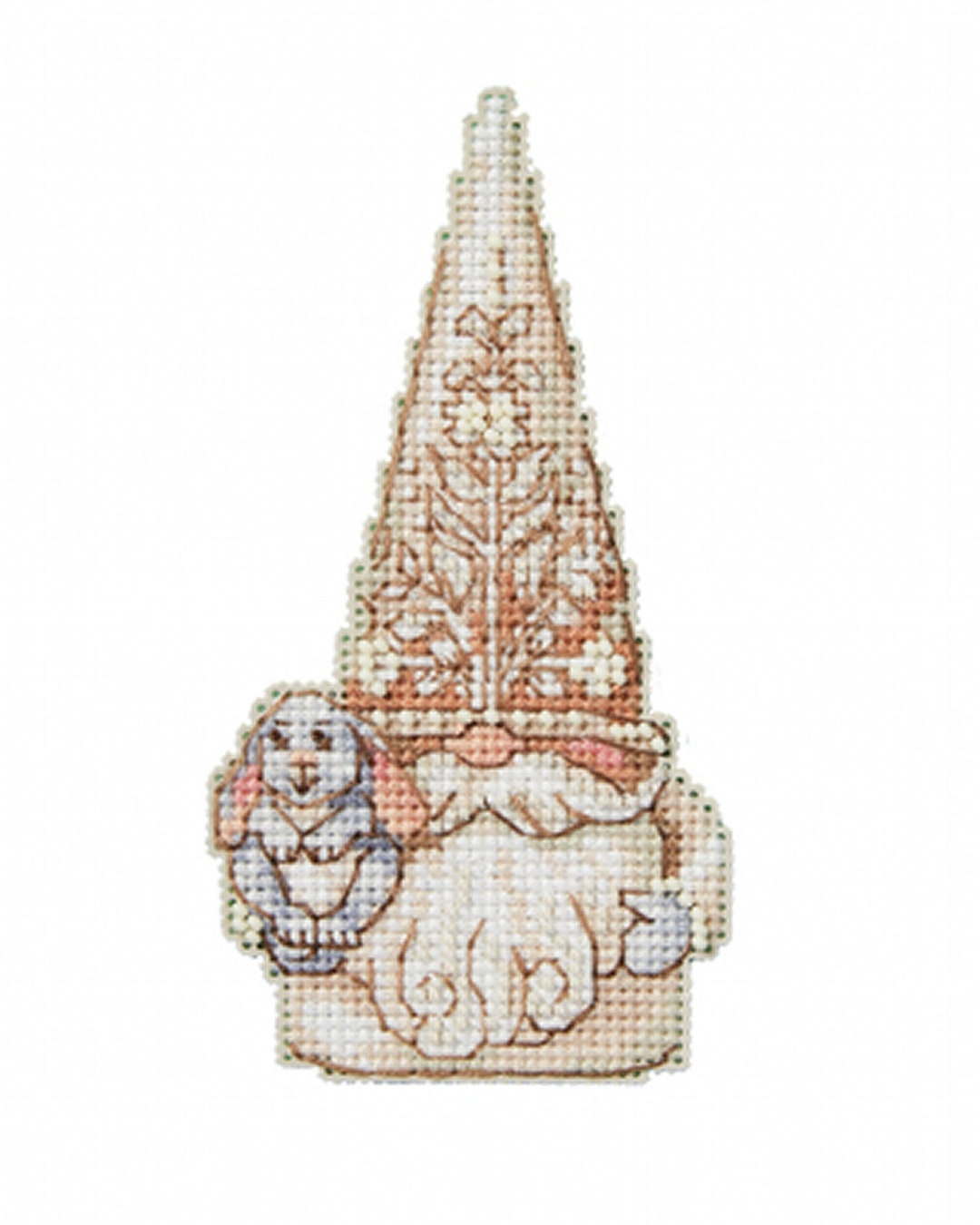 Jim Shore by Mill Hill Rabbit Gnome JS20-2311 Christmas Ornament Beaded ...