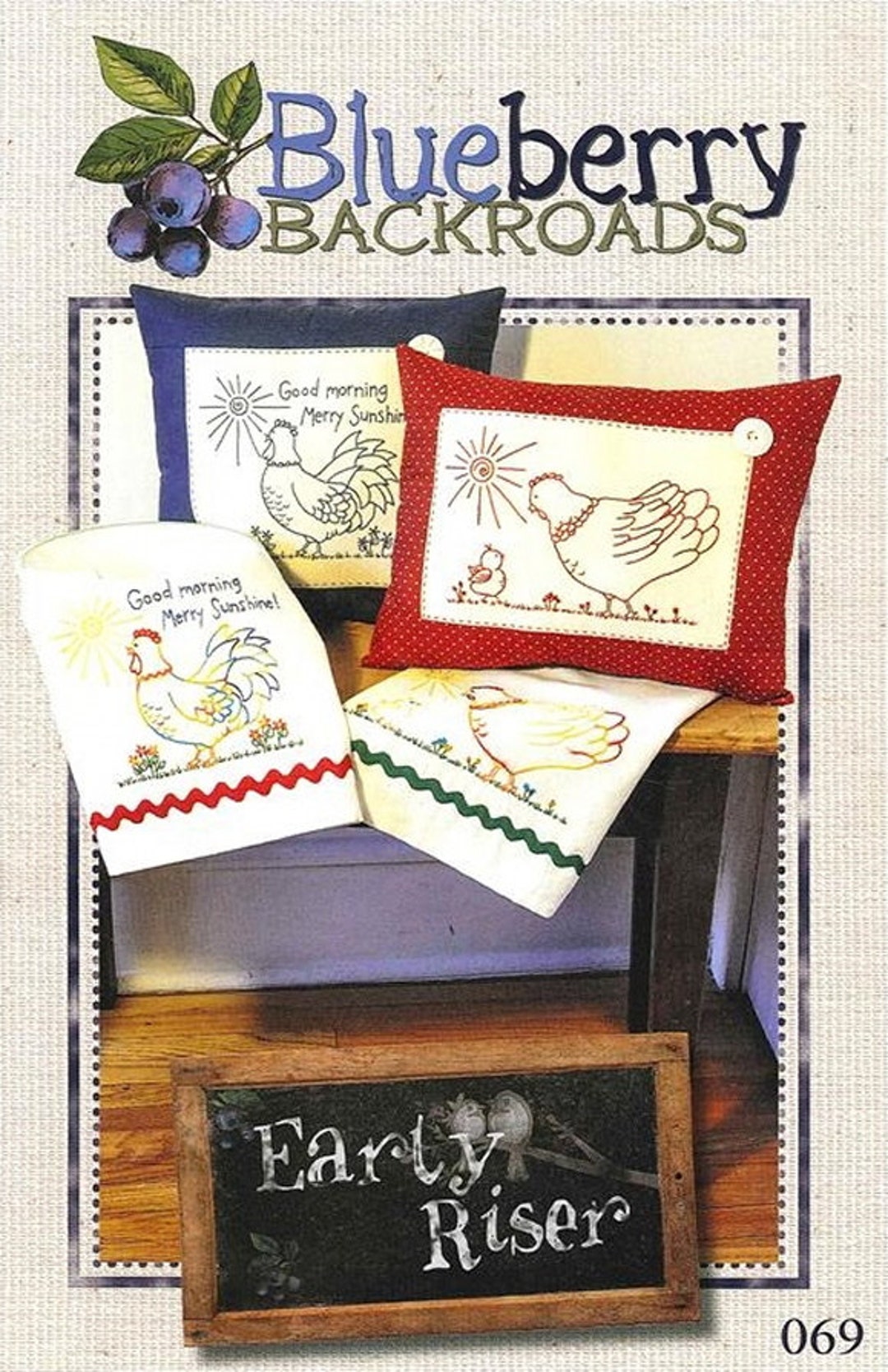 Blueberry Backroads - Early Riser 069 - Rooster, Hen Chick Hand ...