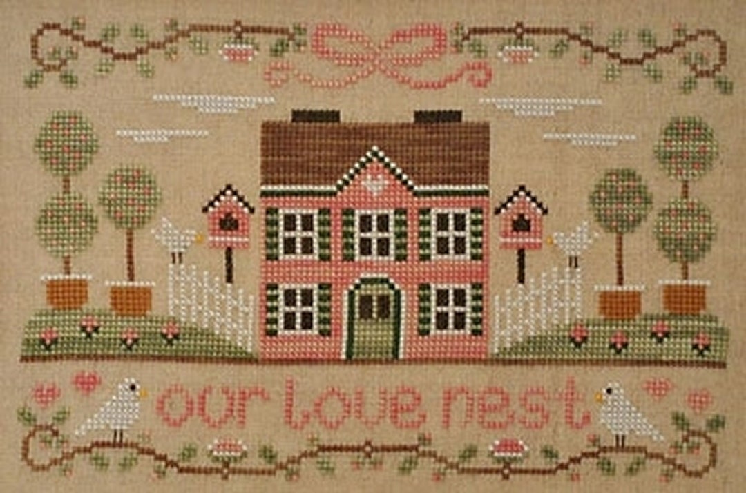Country Cottage Needleworks - Our Love Nest - Counted Cross Stitch ...