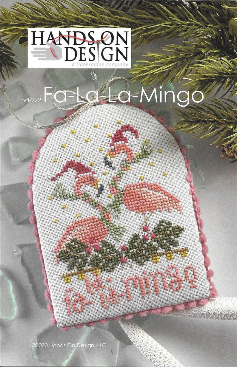 Hands on Design Fa-la-la-mingo HD222 - Christmas Counted Cross Stitch ...