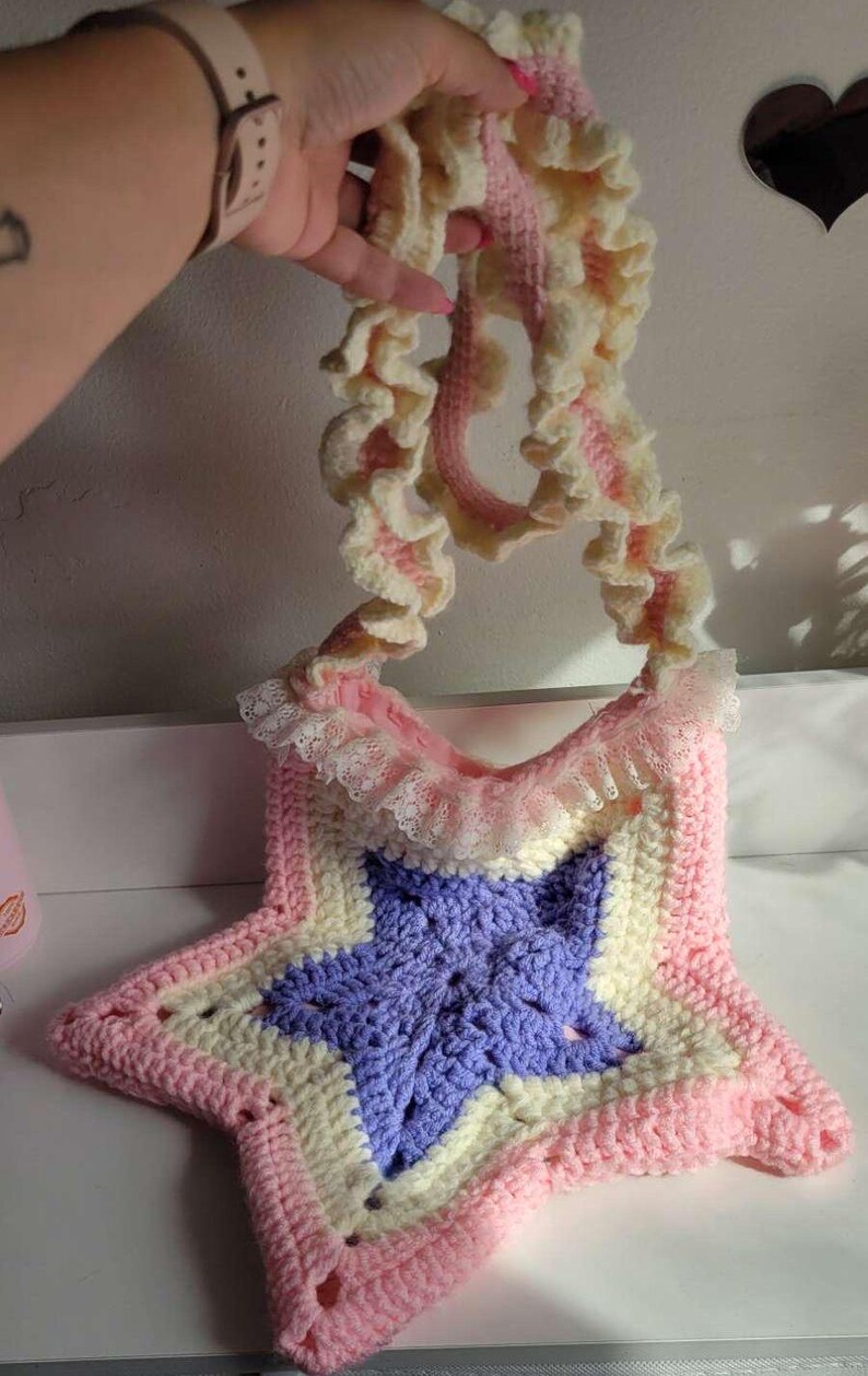 Star-shaped Crochet Purse - Etsy