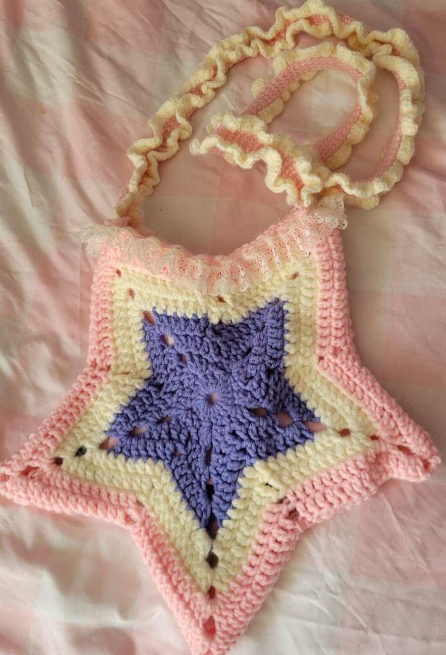 Star-shaped Crochet Purse - Etsy