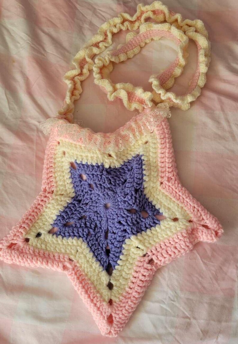 Star-shaped Crochet Purse - Etsy