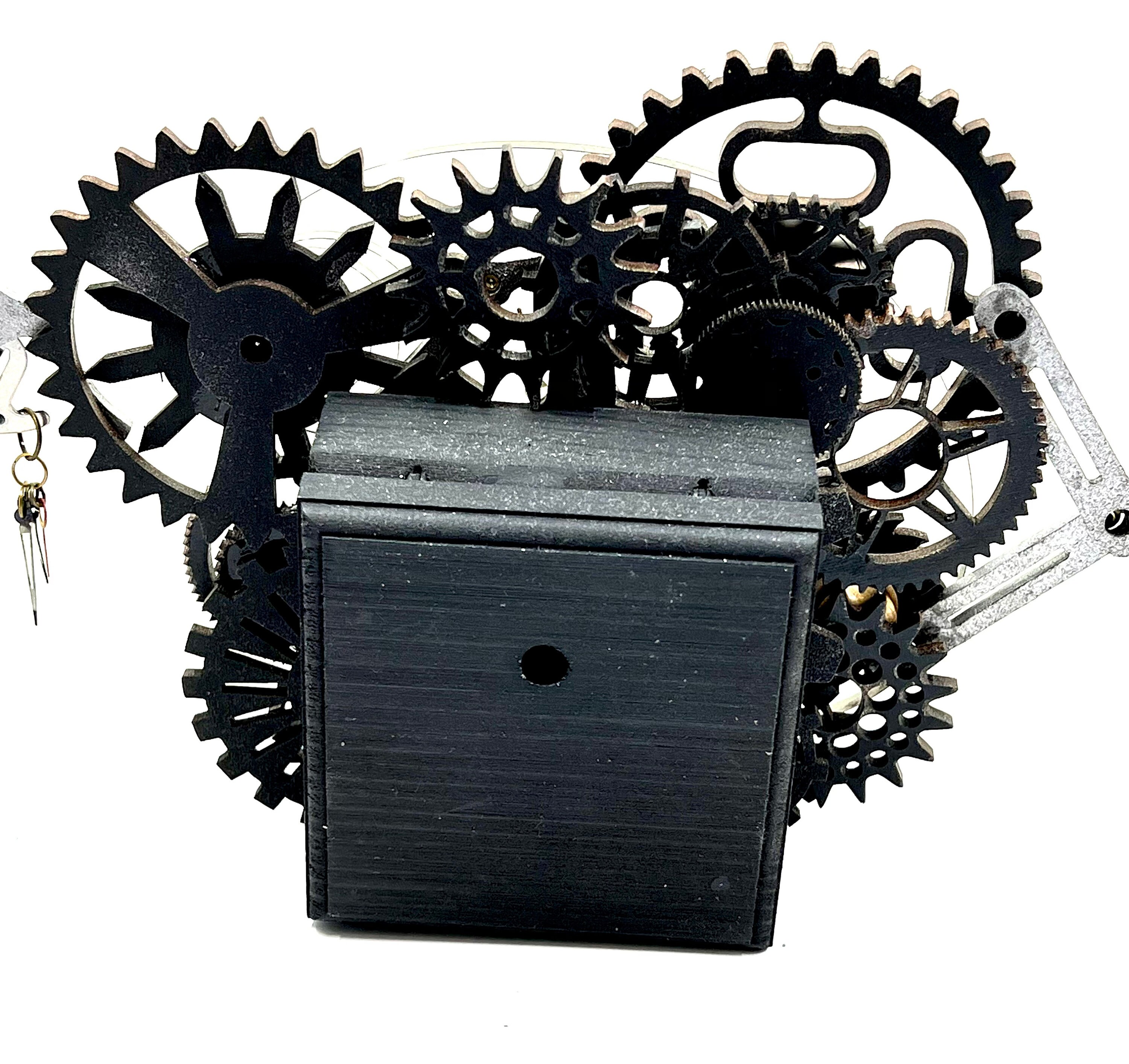 Steampunk Clock, Table Clock or Wall Clock Gears, Cogs, Clock Parts ...